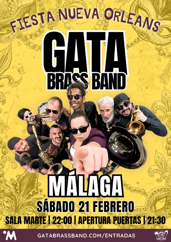 GATA BRASS BAND – Fiesta de Funk de Nueva Orleans | Malaga