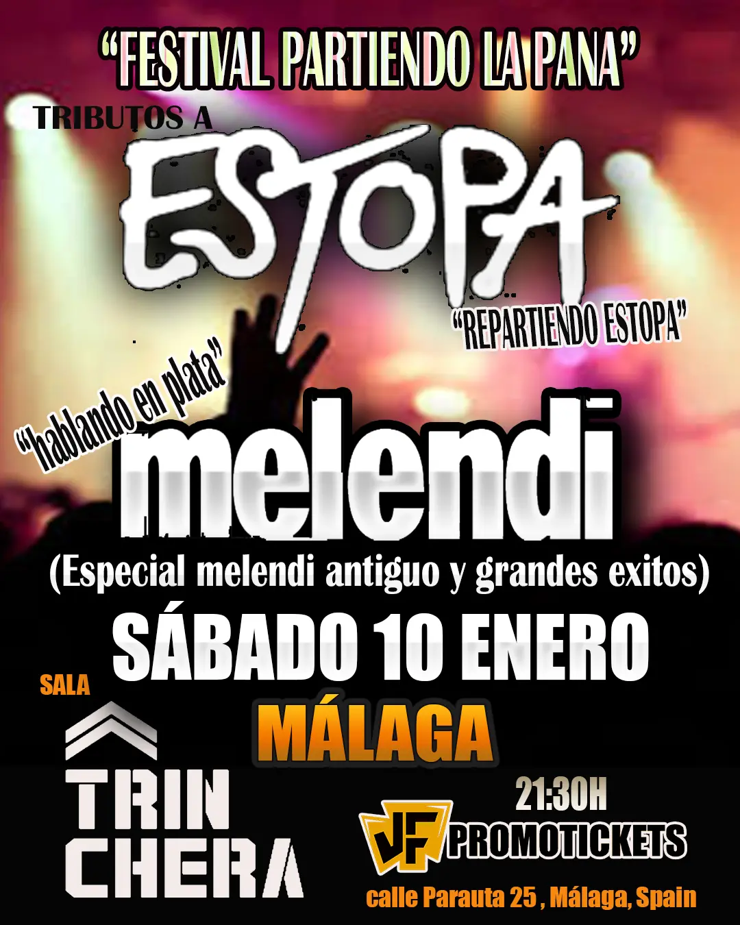 Tribute to Melendi & Estopa – Partiendo La Pana Festival | Malaga